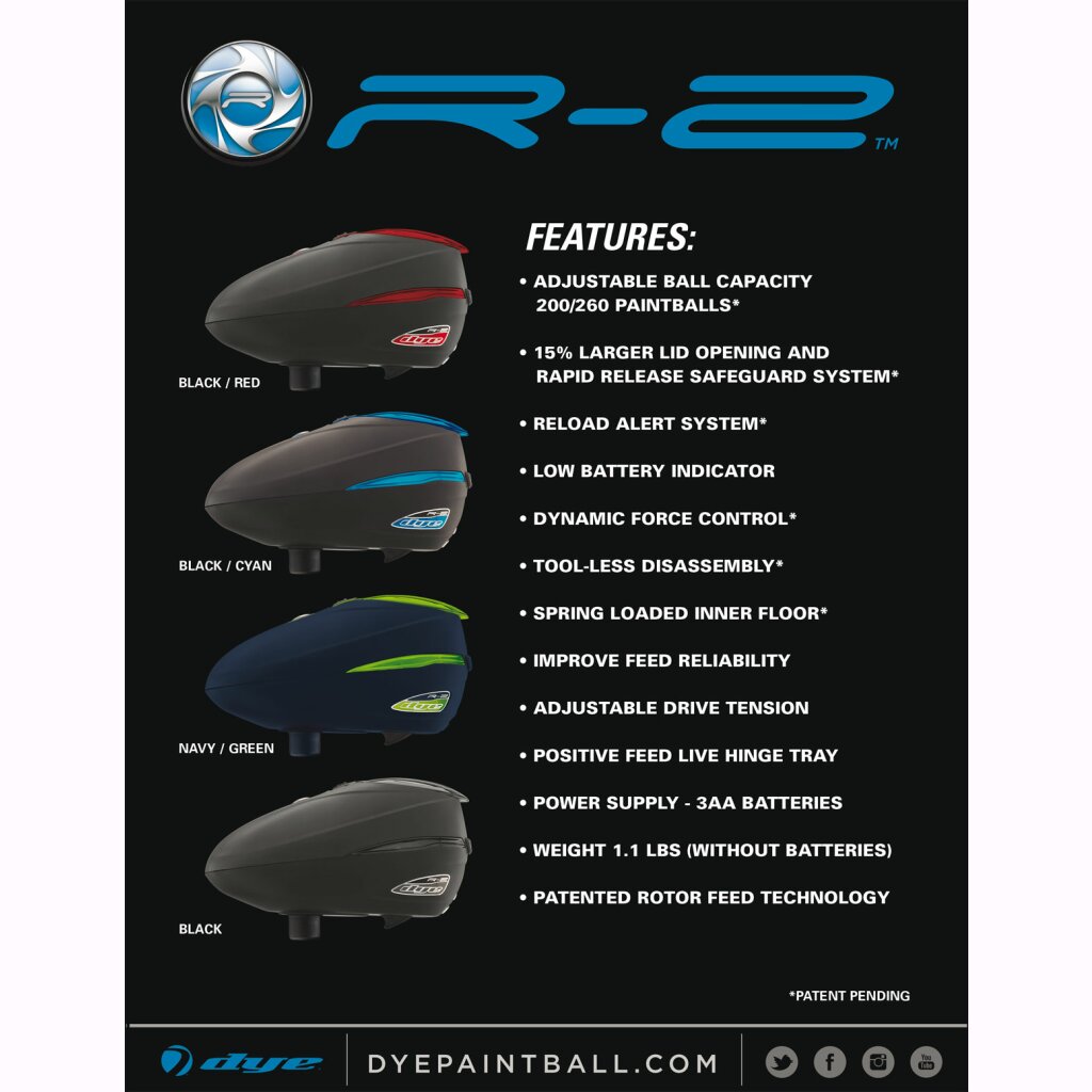 Dye Rotor R-2 schwarz, 184,95